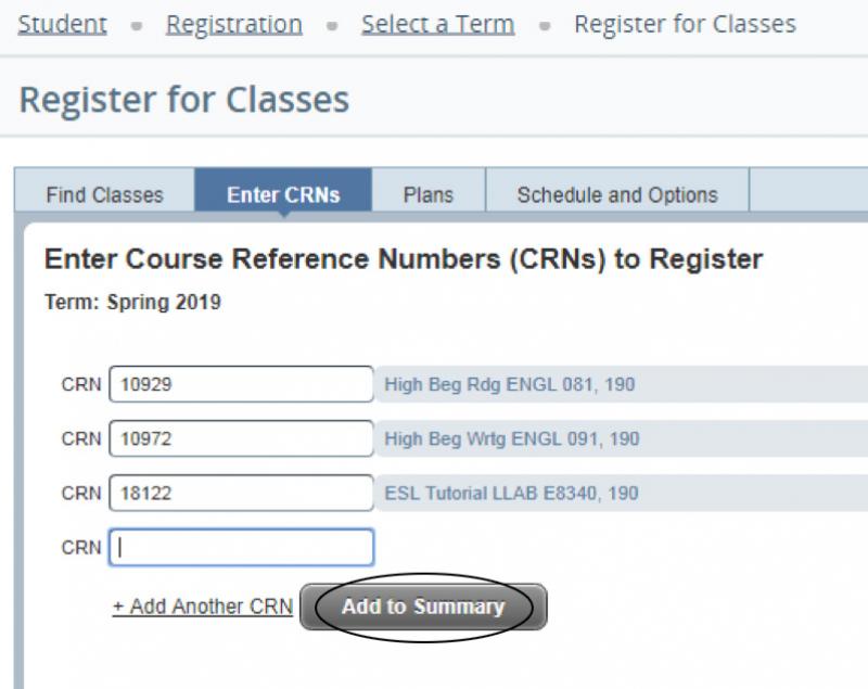 Registering for Courses through MyCCP (ESL) | Community College of ...