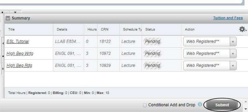 Registering for Courses through MyCCP (ESL) | Community College of ...