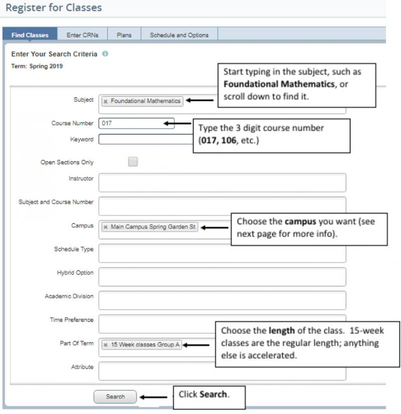 Registering for Courses through MyCCP (ESL) | Community College of ...