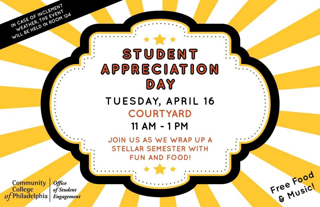 OSE Presents: Student Appreciation Day | Community College of Philadelphia